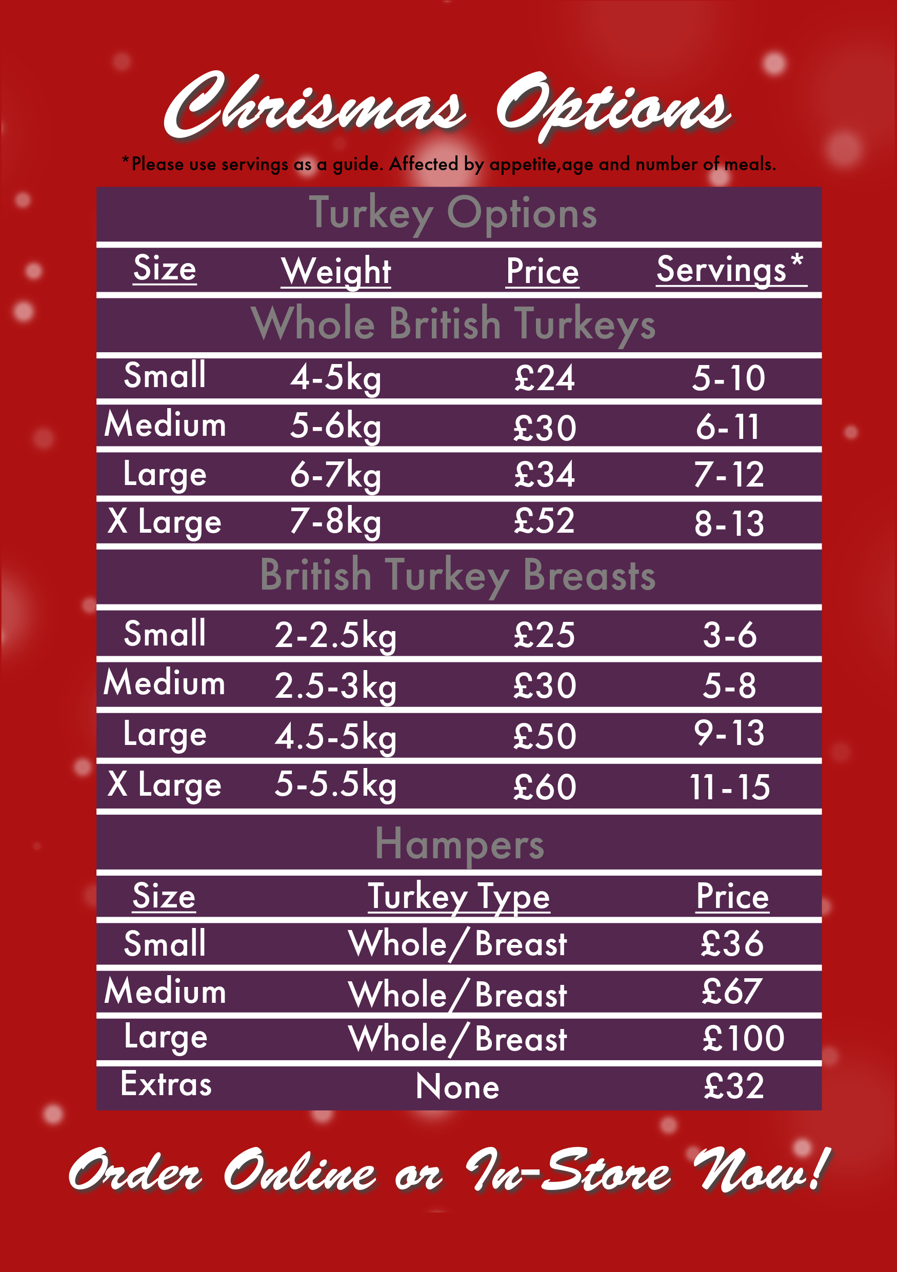 Christmas - Whitehouse Butchers - The Home of Fresh Meat